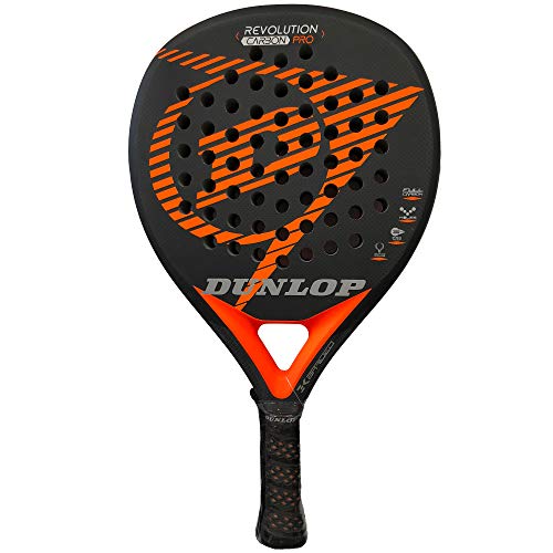 Pala de padel Revolution Carbon Pro 2.0 Orange Rugosa Dunlop